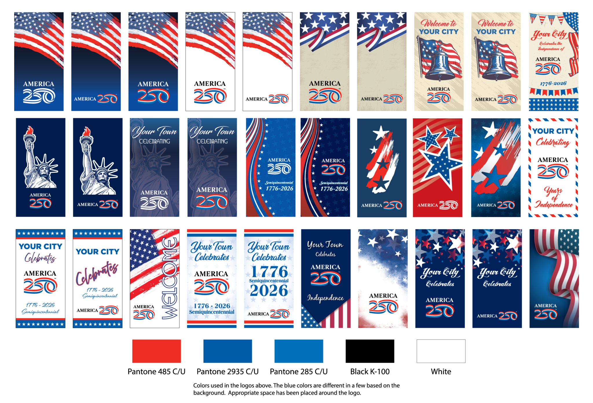 America's 250th Anniversary Banners for Cities Across the USA ...